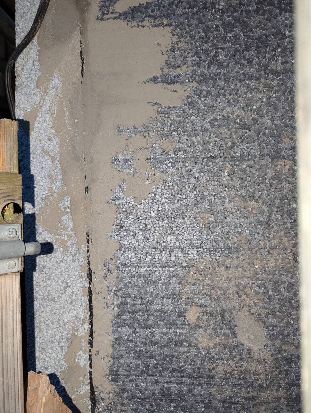 Removing adhesive blobs from external wall | DIYnot Forums