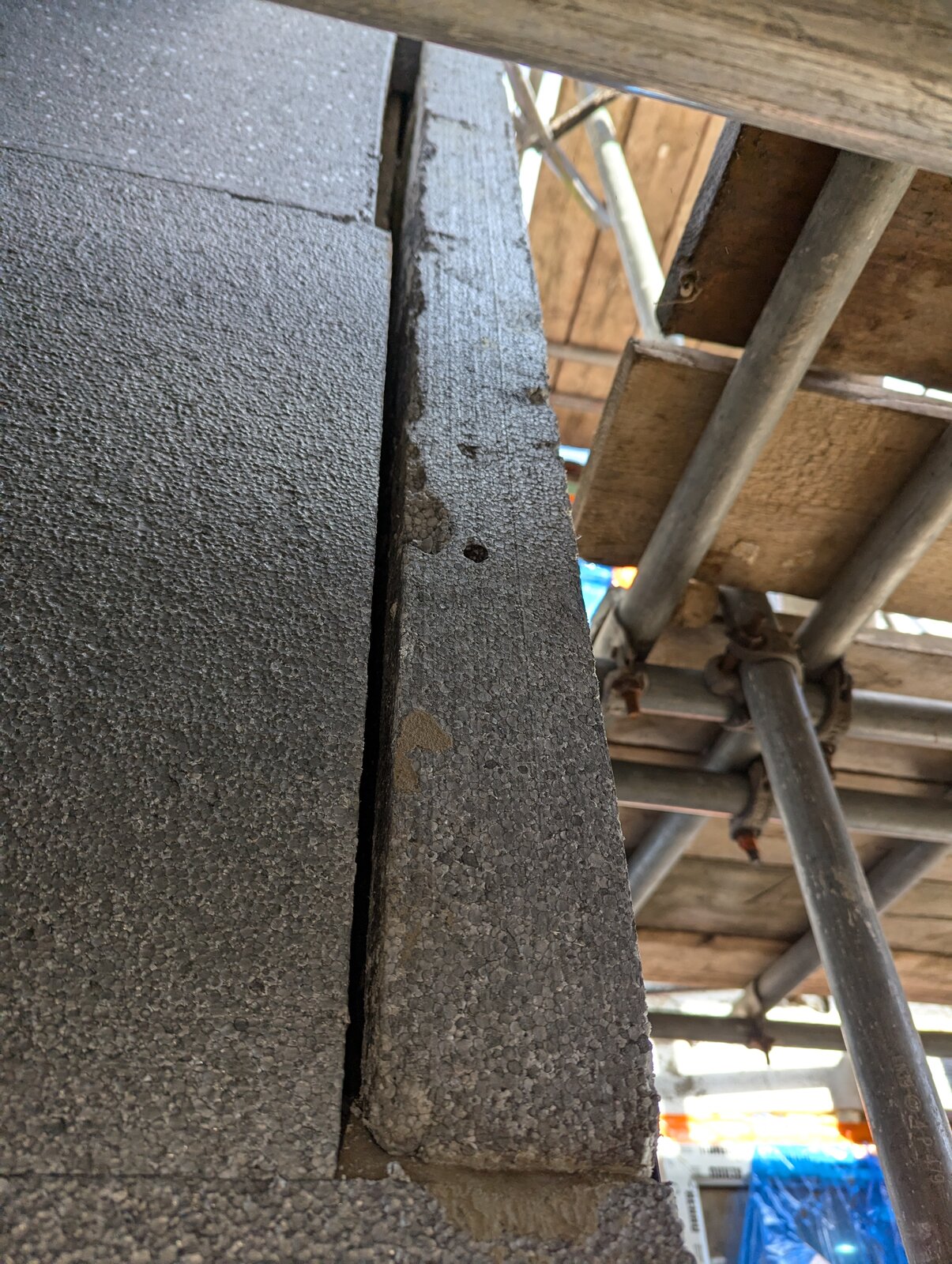 Removing adhesive blobs from external wall | DIYnot Forums