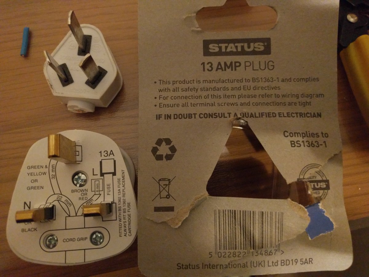 Wiring a 13a plug (long story) | DIYnot Forums