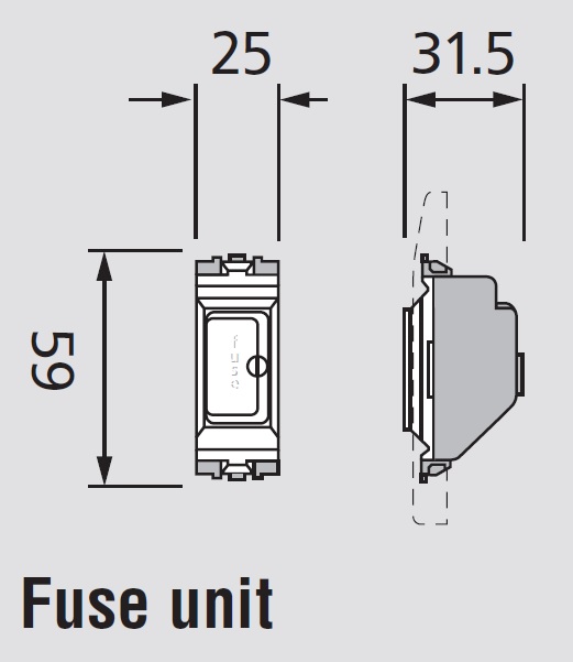 MK grid fuse module box depth | DIYnot Forums