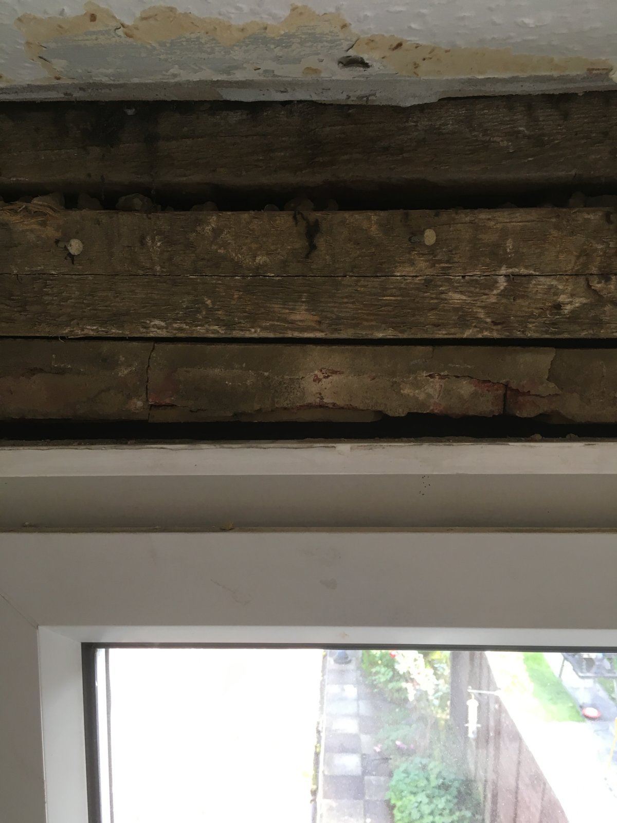 Wood above window | DIYnot Forums