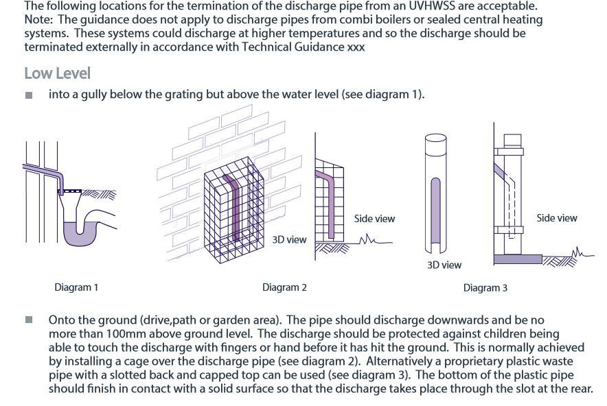 Unvented system - Discharge pipe | DIYnot Forums
