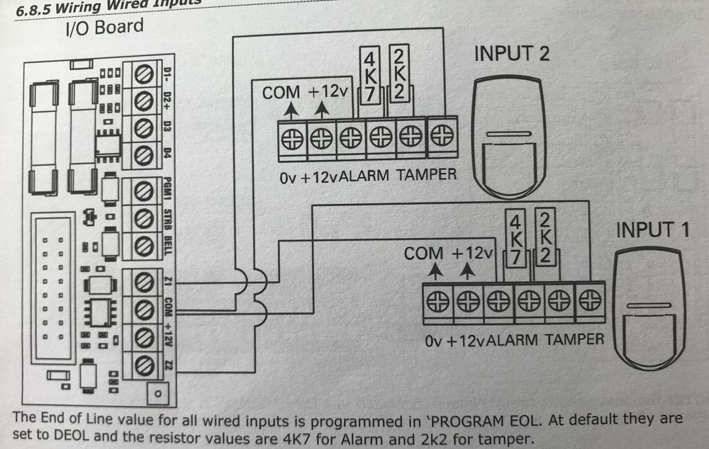 Pyronix octopus wiring into Pyronix v10 question | DIYnot Forums
