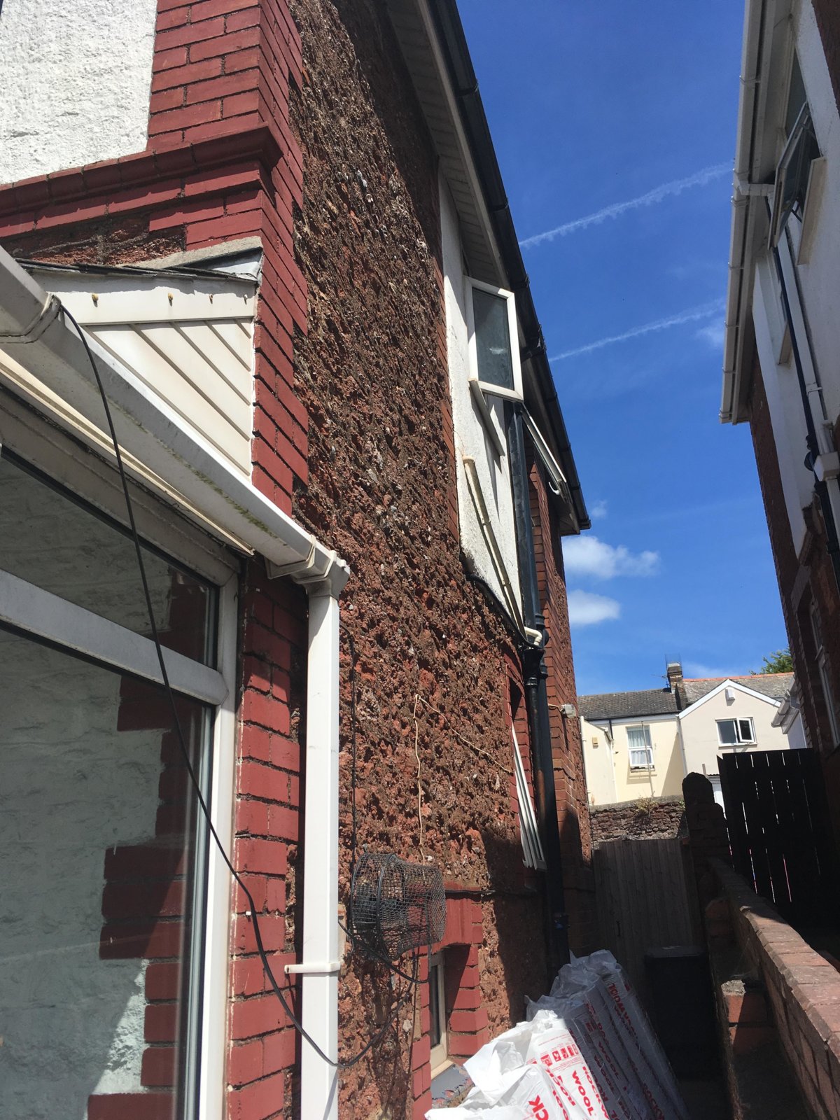 Replace bodged timber and plaster external wall in 100 year old stone and brick house? | DIYnot ...