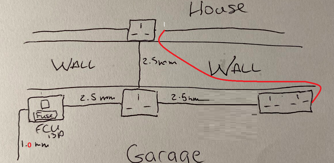 Garage lights + sockets | DIYnot Forums