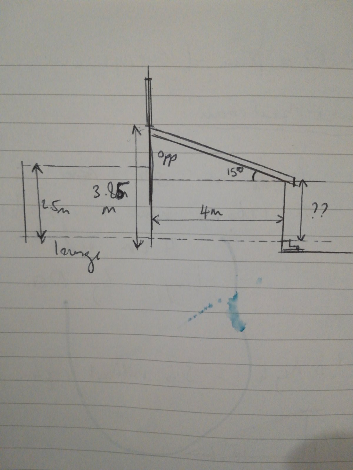 calculating angle of pitched roof? | DIYnot Forums