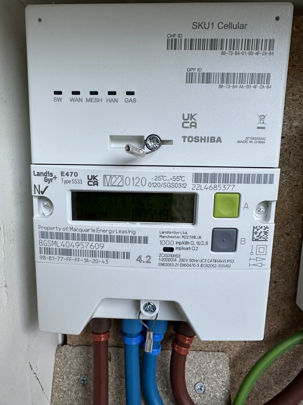 Meter serial numbers | DIYnot Forums