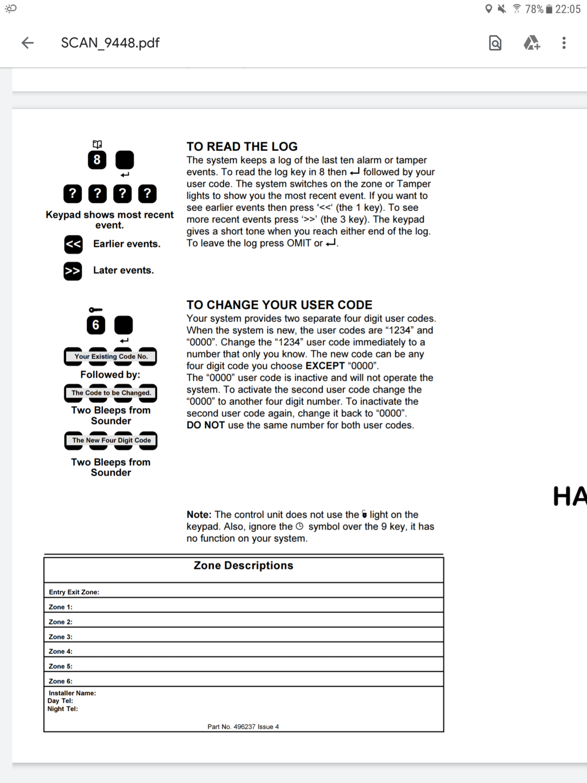 Scantronic 9448+ Back up Battery | DIYnot Forums