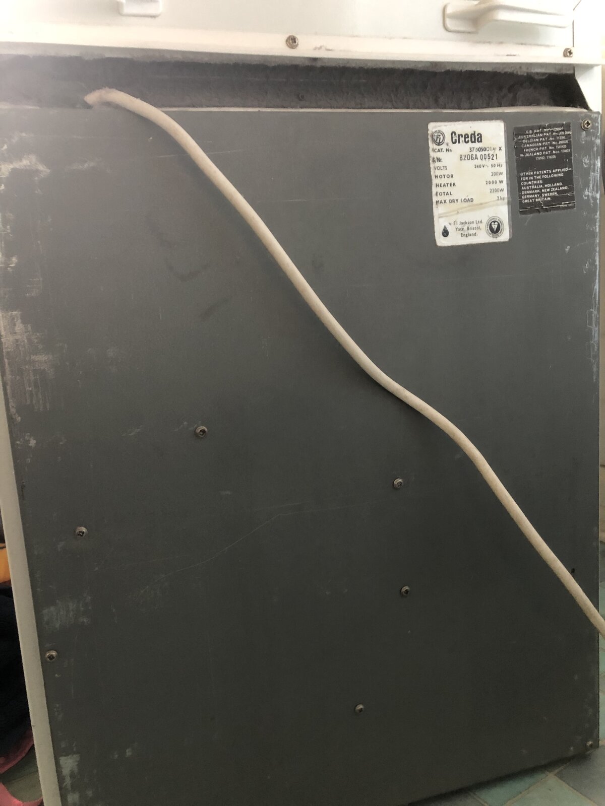 Creda compact tumble dryer not rotating | DIYnot Forums