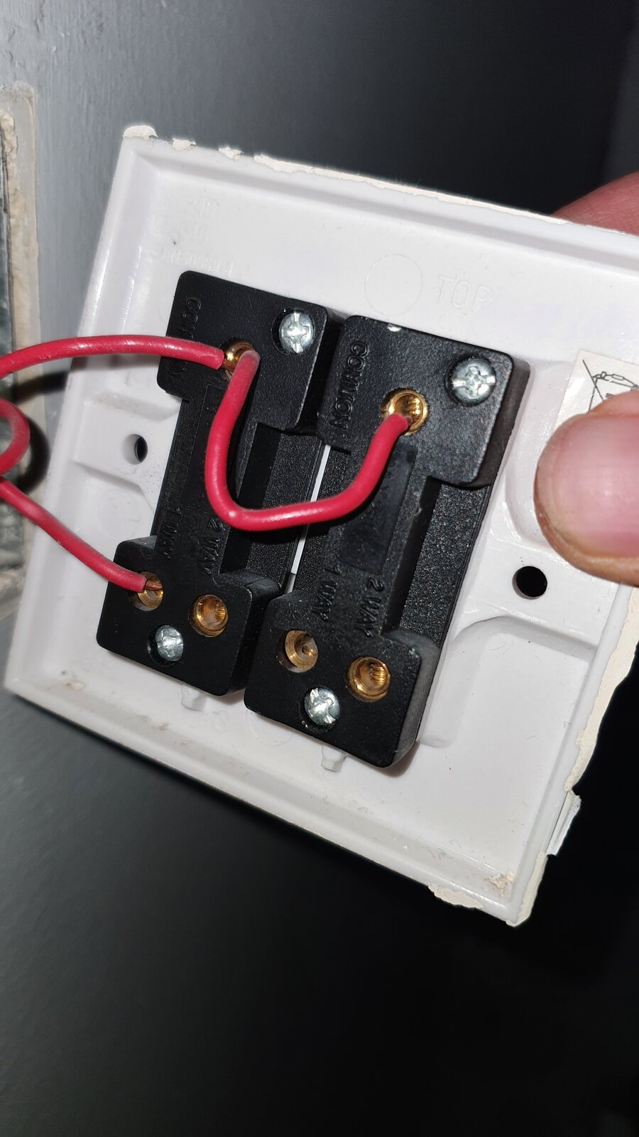 Replacing like for like 2 gang switch | DIYnot Forums