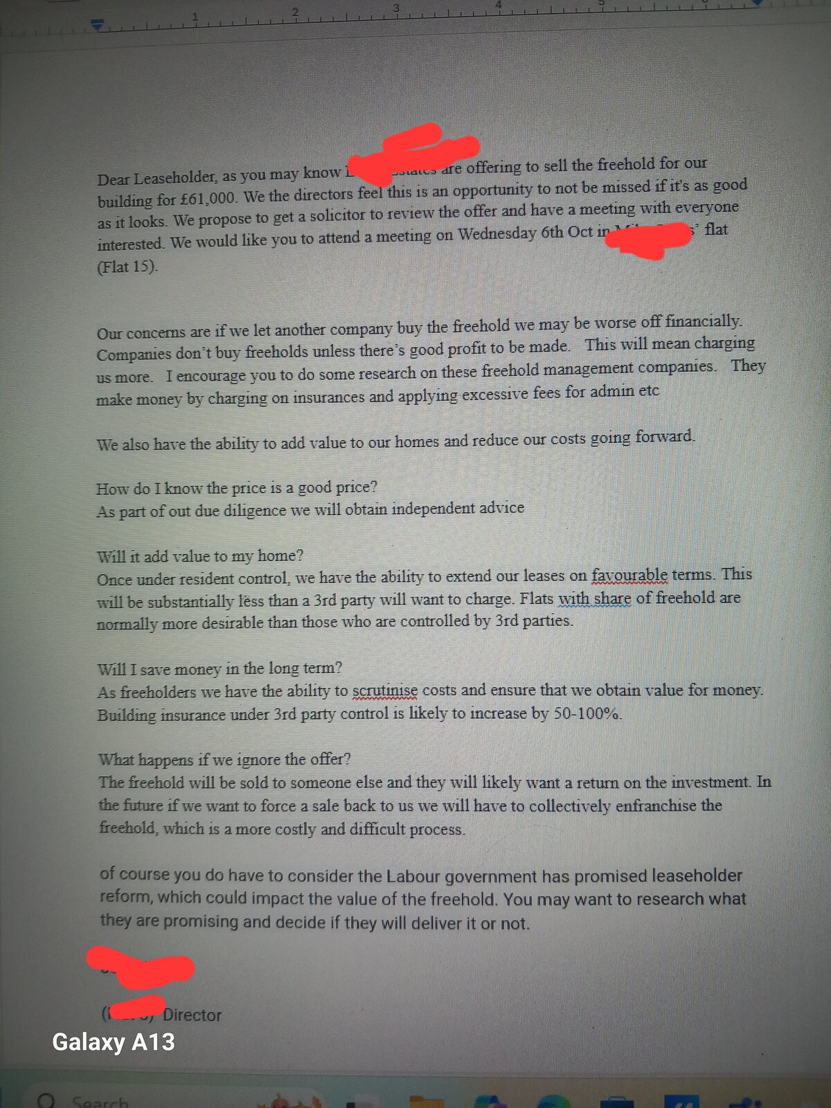 Buying the freehold on my block of flats | Page 4 | DIYnot Forums