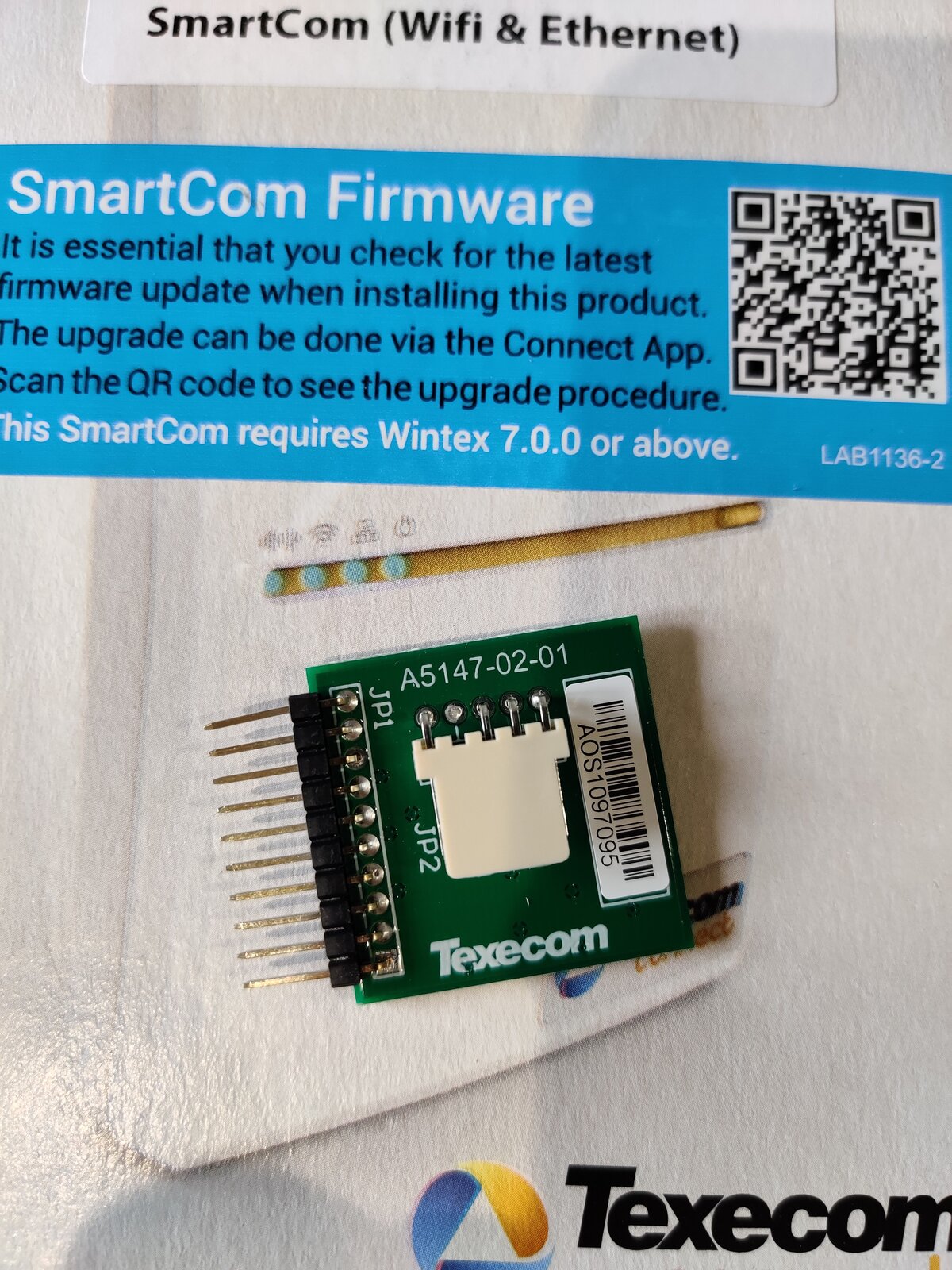Texecom SmartCom - JP1 & JP2 bit | DIYnot Forums