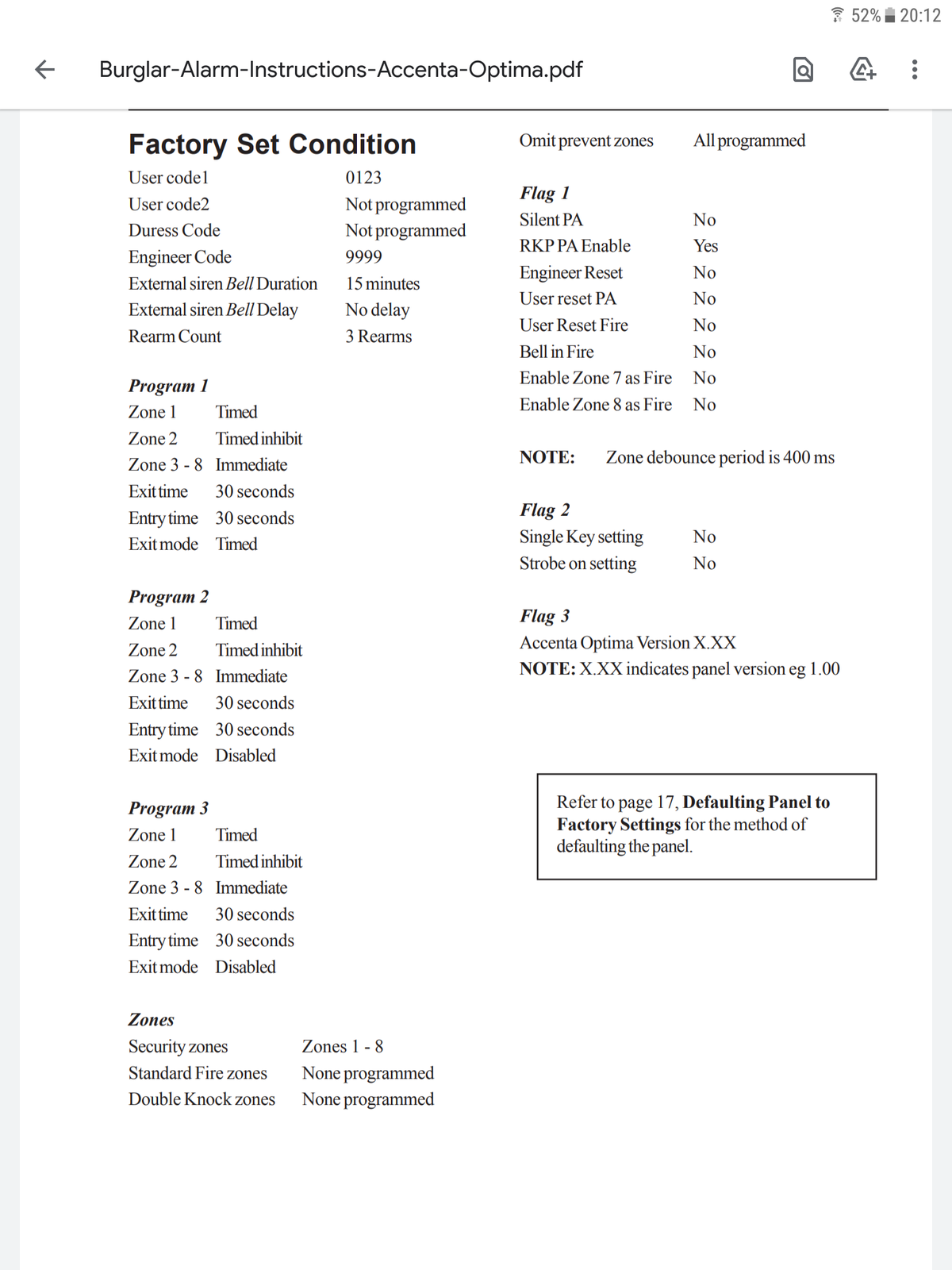 accenta mini alarm | DIYnot Forums