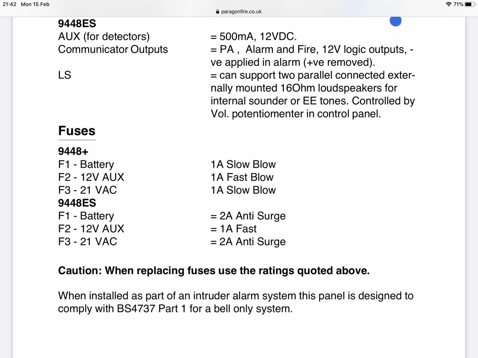No lights or function on Scantronic 9427 keypad | DIYnot Forums
