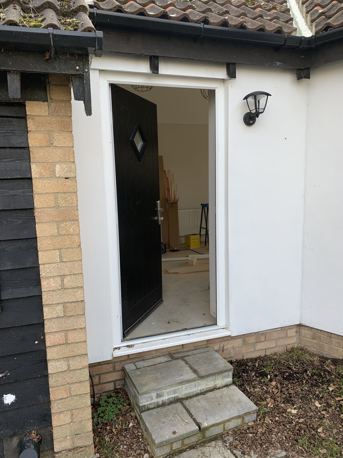 Blocking up door opening with timber frame | DIYnot Forums