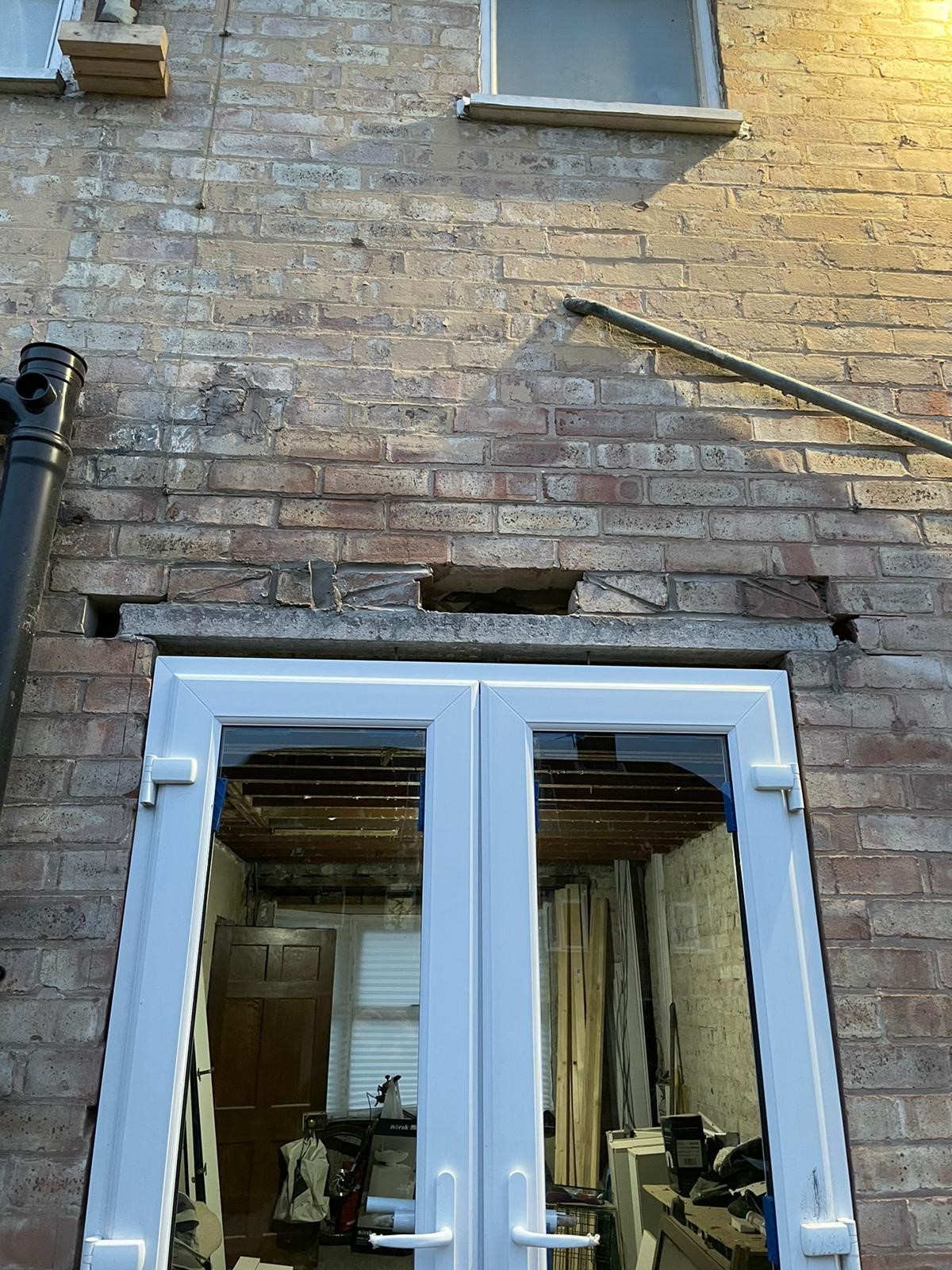 French Door Window Replacement Before And After Exterior Doors