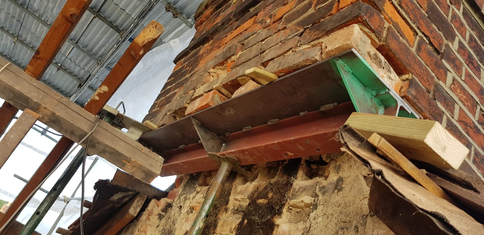 Steel design to support chimney stack Loft Conversion | DIYnot Forums