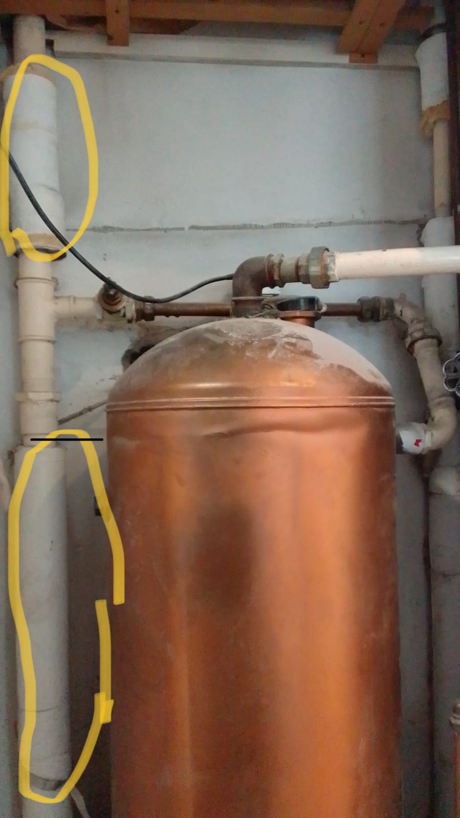 Cutting Barrel Steel Pipework For new cylinder | DIYnot Forums