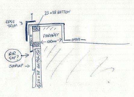 EPDM parapet edge detail | DIYnot Forums
