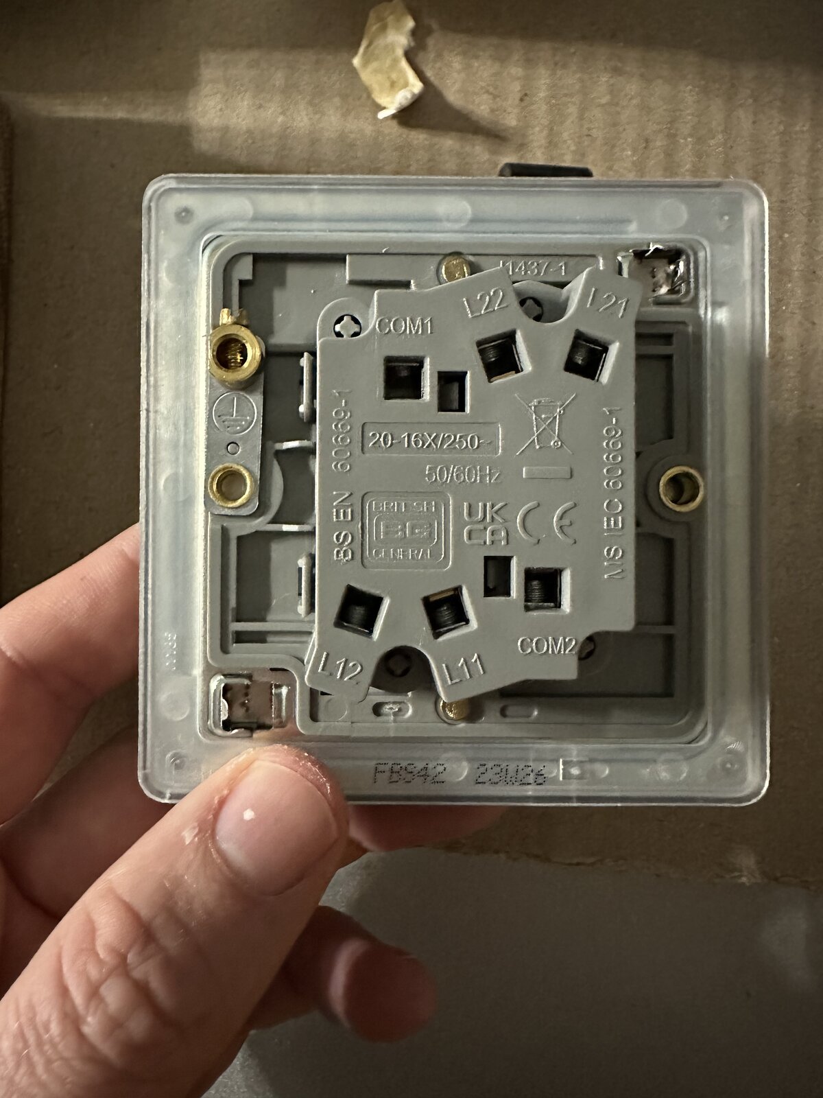 Kitchen light switch | DIYnot Forums