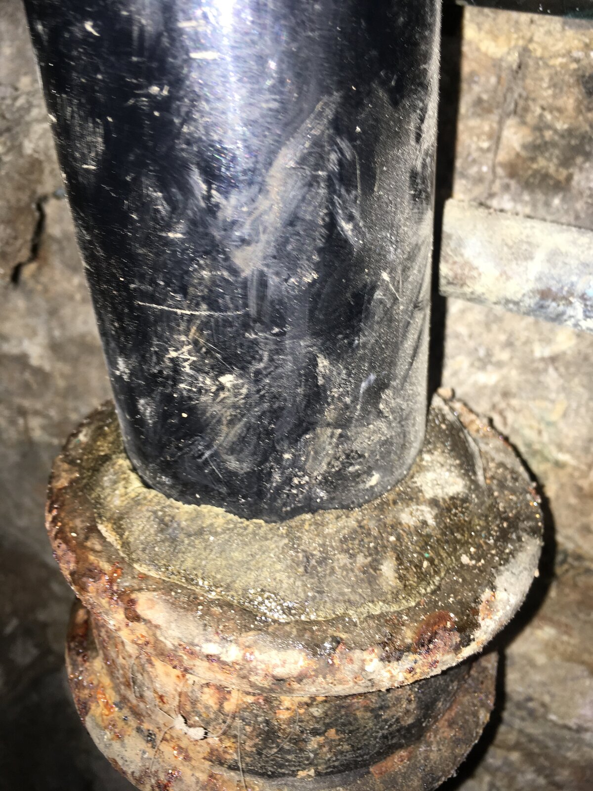 Connect PVC waste to cast iron pipe | DIYnot Forums