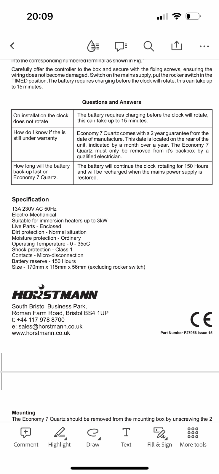 Does horstmann economy 7 need battery to work? | DIYnot Forums
