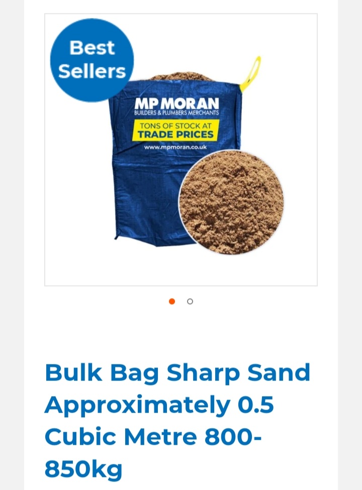 Volume of a 25kg bag | DIYnot Forums