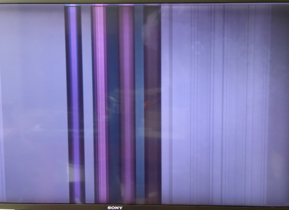 Sony TV - Vertical Lines Instead of Picture | DIYnot Forums