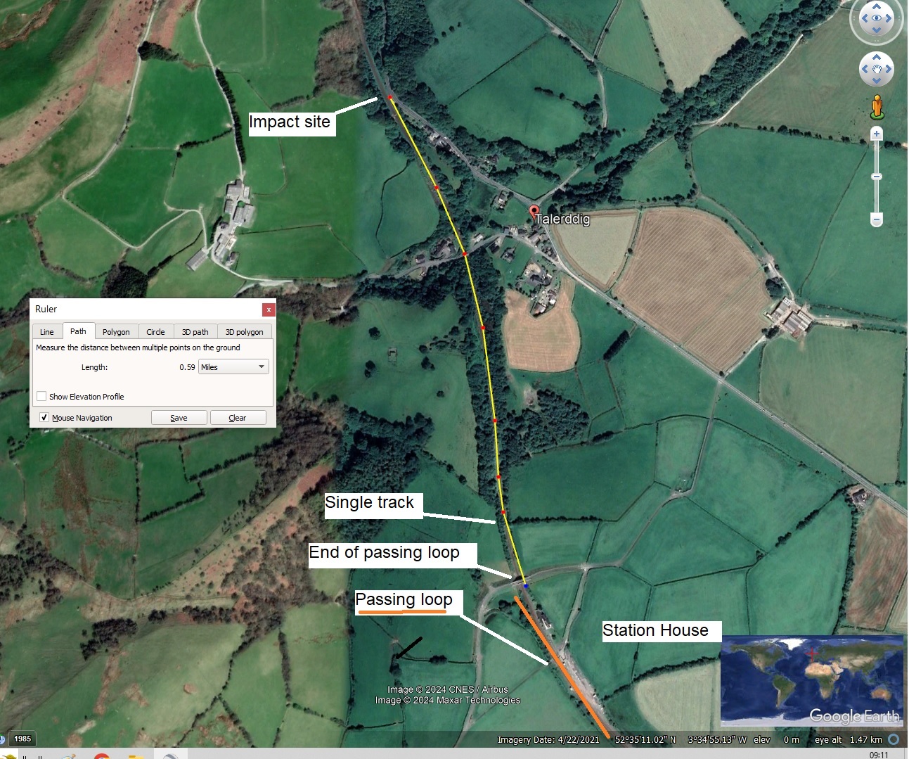 Abermule repeated just a little further down the track, 103 years ...