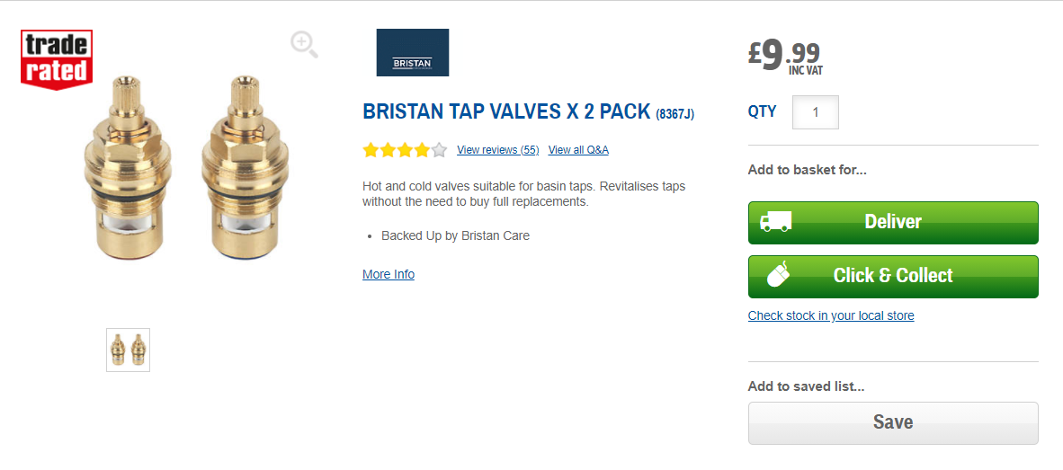 Dripping basin tap | DIYnot Forums