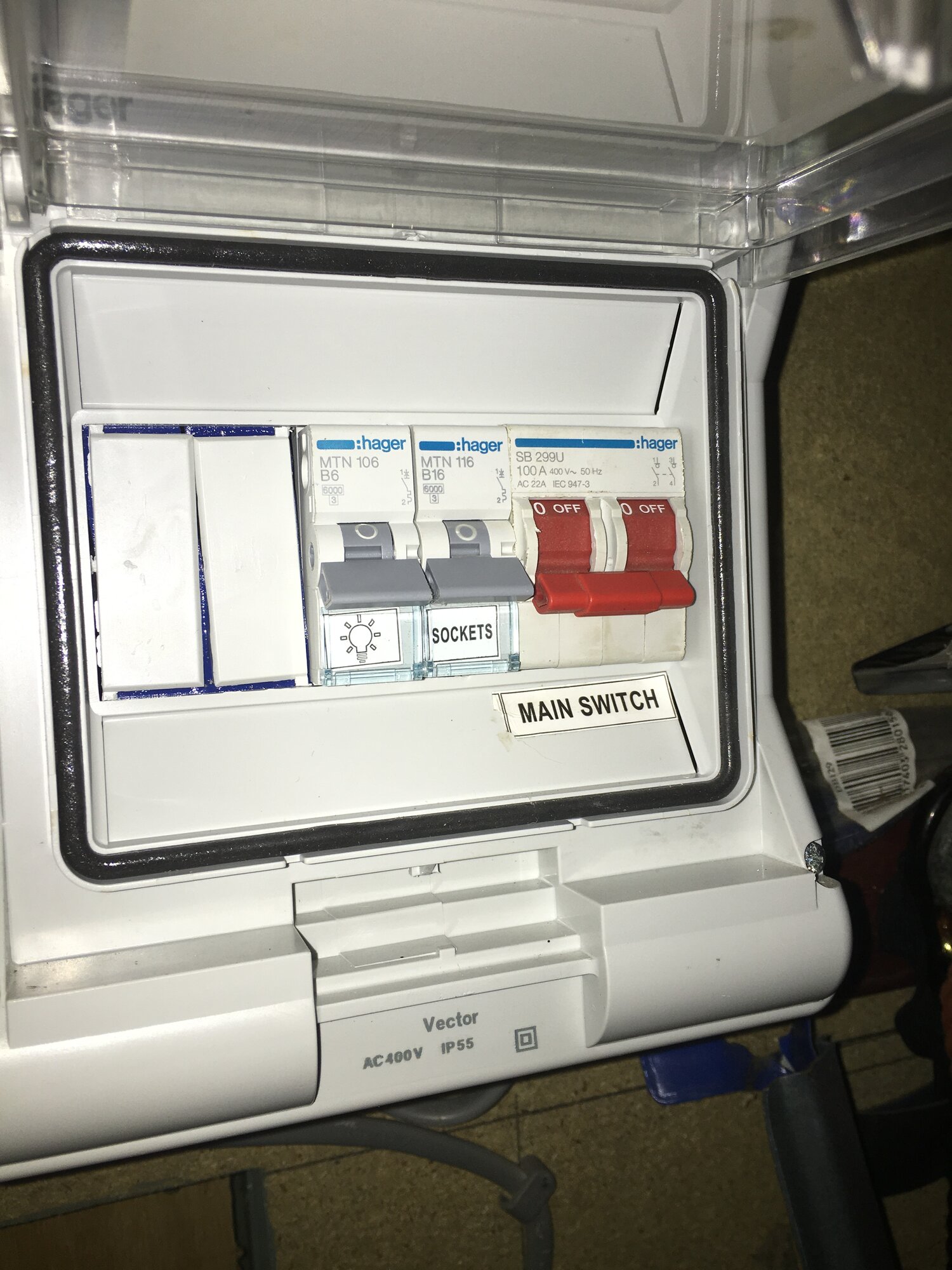 Shed Consumer Unit no power | DIYnot Forums