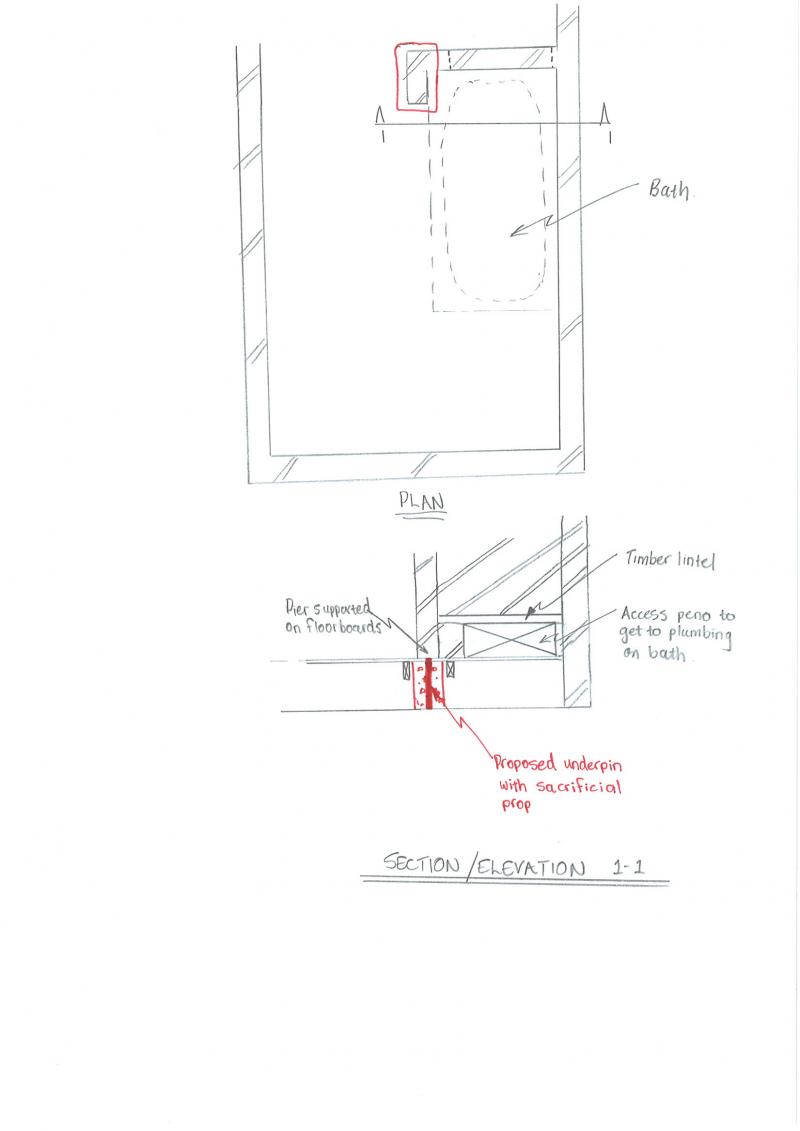 Underpinning an internal wall | DIYnot Forums
