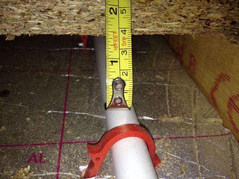 Air gap between underfloor heating pipe and flooring | DIYnot Forums
