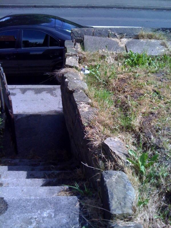 Garden wall falling over | DIYnot Forums