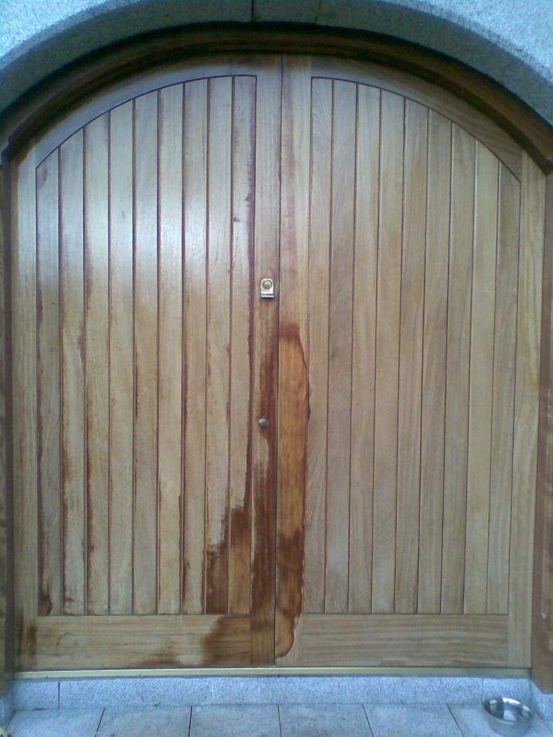 Repair stained varnished oak door | DIYnot Forums