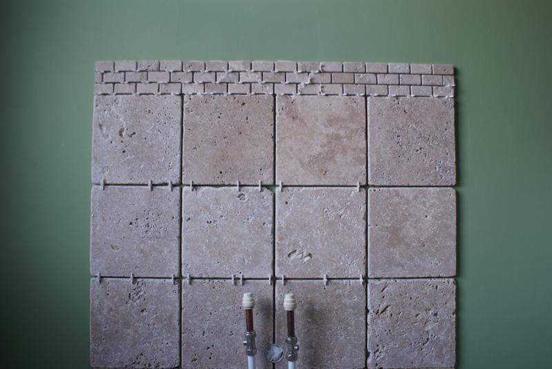 Spacing problem on travertine tiles | DIYnot Forums