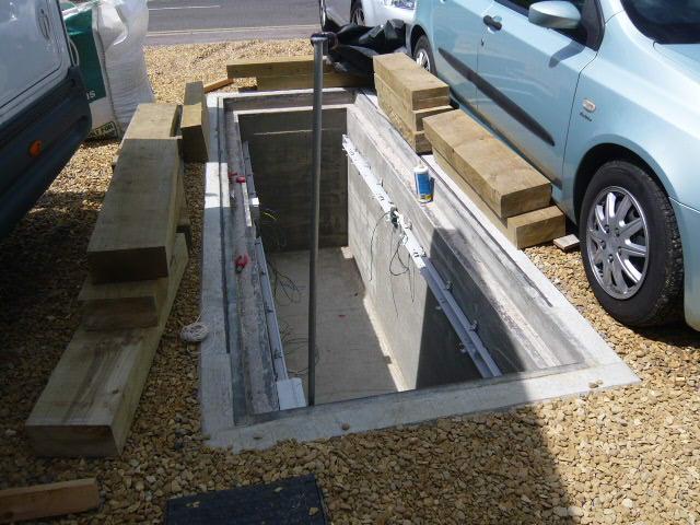 Homemade Vehicle Service Pit