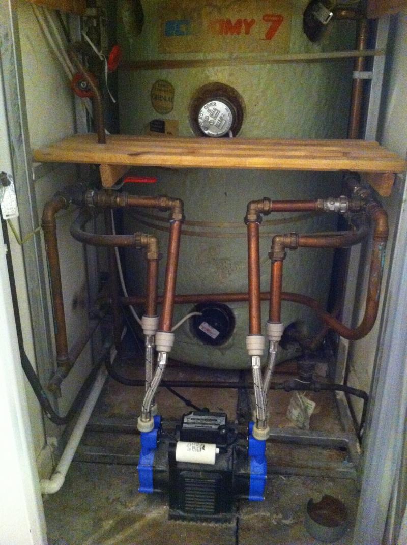 Shower pump issues after plumber changed immersion element | DIYnot Forums