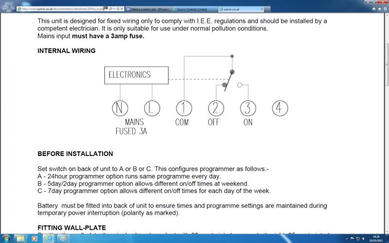 Fitted a wireless stat | DIYnot Forums