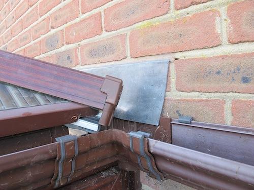 Leaking conservatory gulley/gutter joint | DIYnot Forums