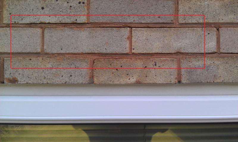 Loose bricks directly above external kitchen window - 2 rows | DIYnot ...