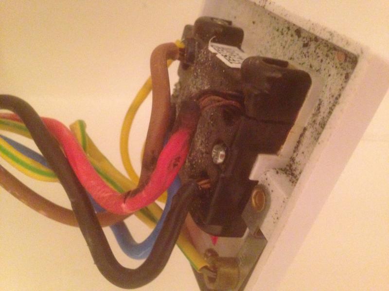 Burnt cable | DIYnot Forums