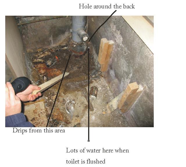 Leaking sewage stack into kitchen....HELP! | DIYnot Forums
