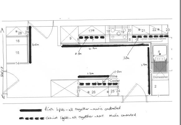 LED Colour Changing Strip Lights Kitchen | DIYnot Forums