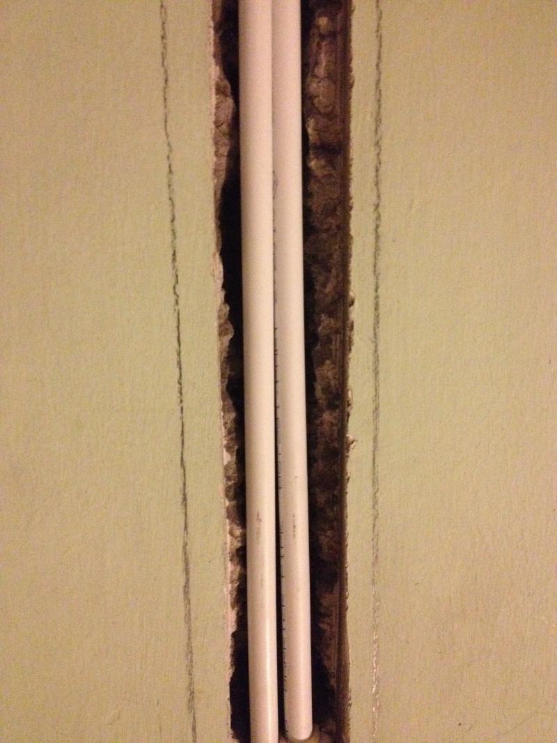 Covering up central heating pipes in wall | DIYnot Forums