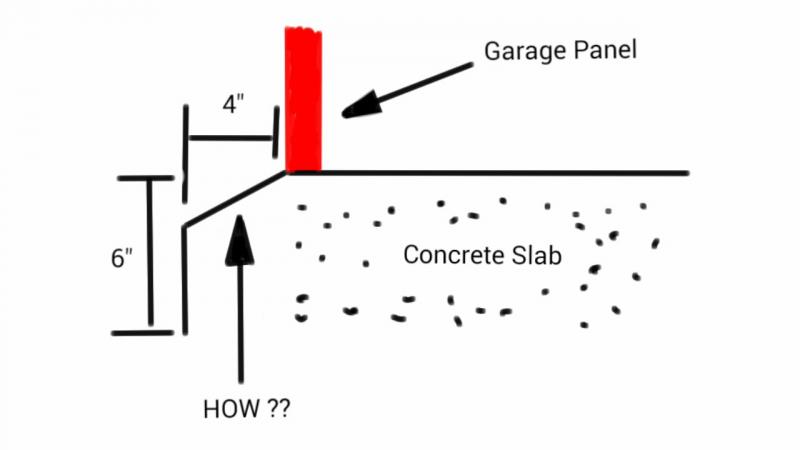 How to Create Chamfer on Concrete Base for Garage?? | DIYnot Forums